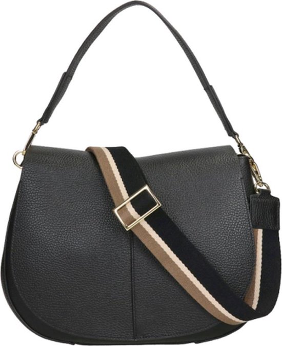 Gianni Chiarini Medium Crossbodytas / Schoudertas Dames - Leer - Helena Round - Zwart | bol