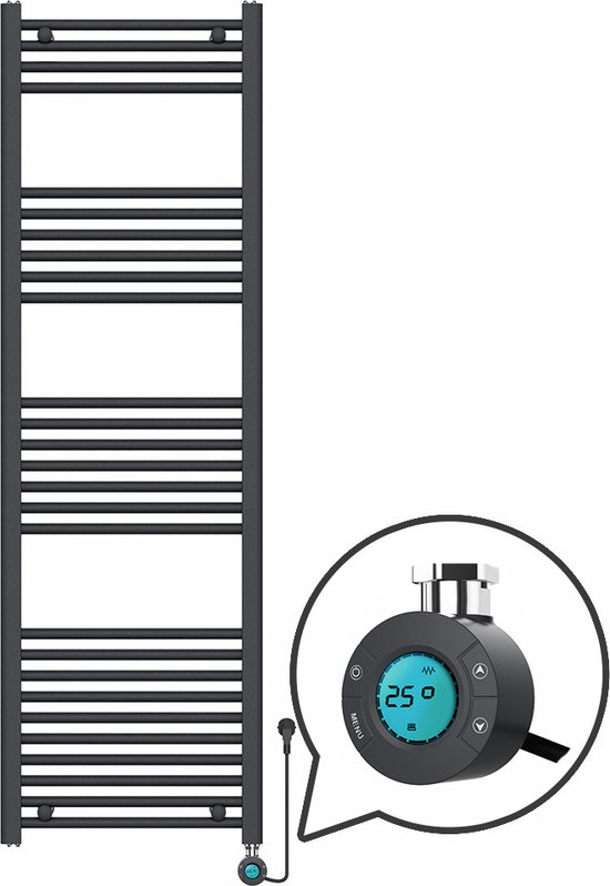 Handdoekradiator Elektrisch met Digitale Thermostaat - Radiator ...