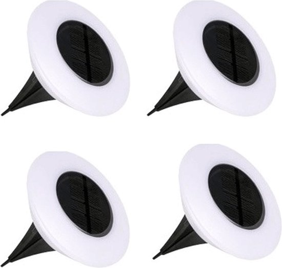 Meedeer 16 Leds Solar Grondspots (4stuks) - Warm wit- Grond Spots op ...