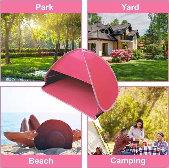 Pop Up Beach Sun Tent - Mini Beach Sunshade Tent for Anti-UV Windproof ...