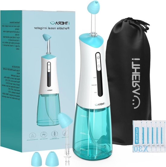 Sinus Spoel Kit met I-THERA-U Neti Pot - Verlicht Verstopte Neus ...