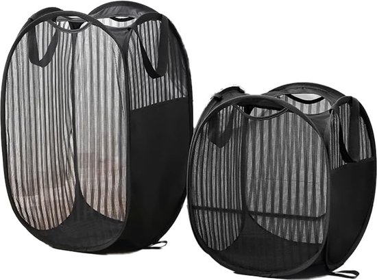 wasmand, opvouwbare wasmand, 2 stuks, wasmand, wasmand, inklapbaar, met ...
