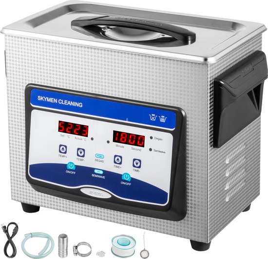 VEVOR Professionele RVS Ultrasoon Reiniger - 3.2L - met Ontgassing en ...