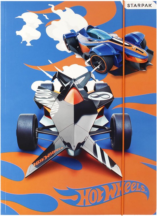 Hot Wheels Kleurrijke map met elastiek A4 STARPAK | bol