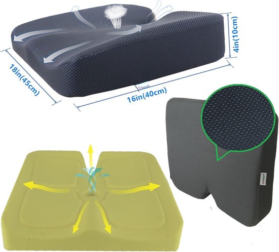 Stuitbeen Pad Dikker Traagschuim Zitkussens - Verbreed Sterke ...