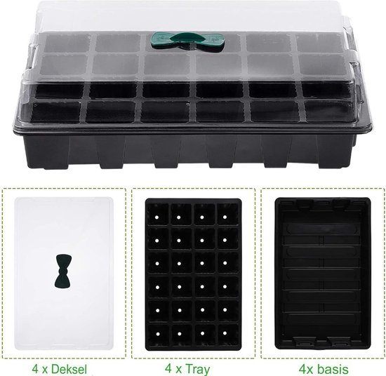 Plantenzaailinglade en Propagators - Verstelbare Ventilatieopeningen ...