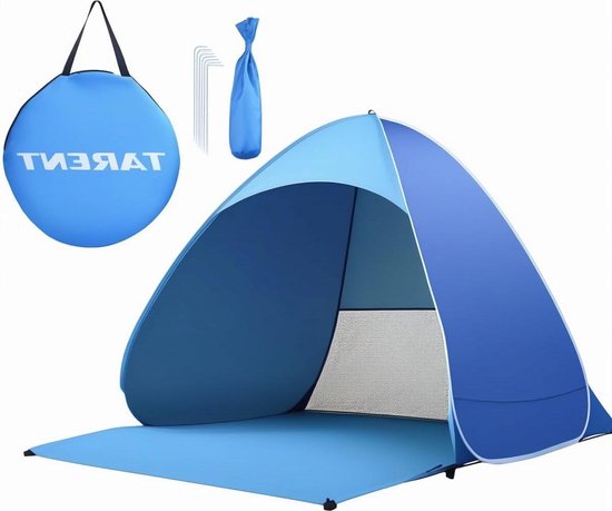 XXL pop-up strandtent voor 3-5 personen - UPF 50+ uv-bescherming ...