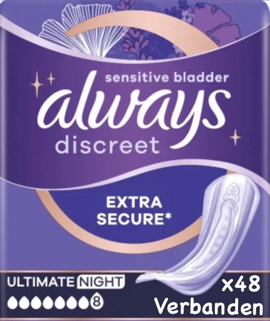 Always Discreet Verband Voor Urineverlies - Ultimate Night ...