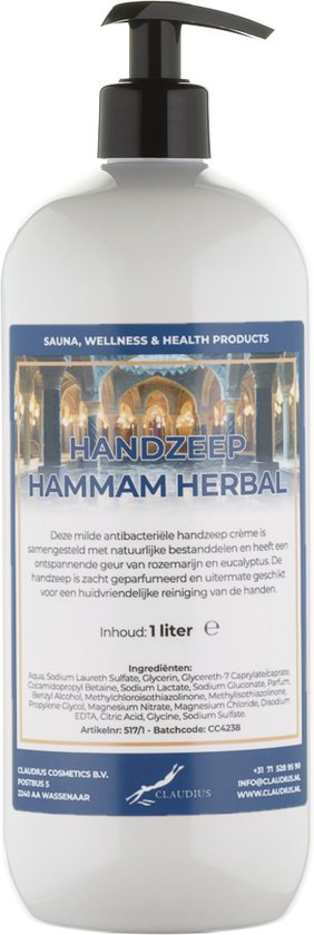 Handzeep Hammam Herbal 1 liter - met gratis pomp | bol