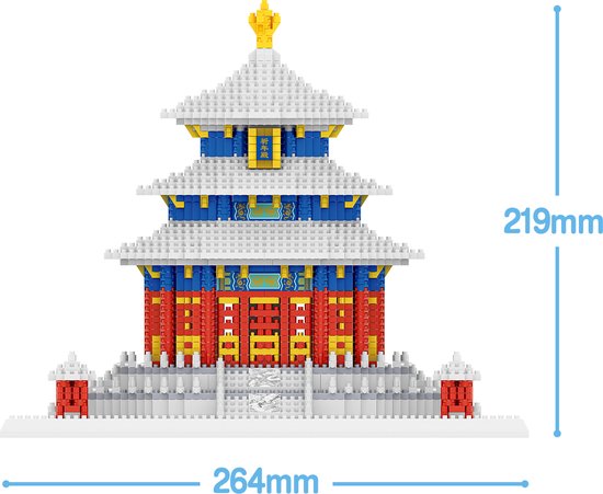 Lezi Temple of Heaven - Nanoblocks / miniblocks - Bouwset / 3D puzzel ...