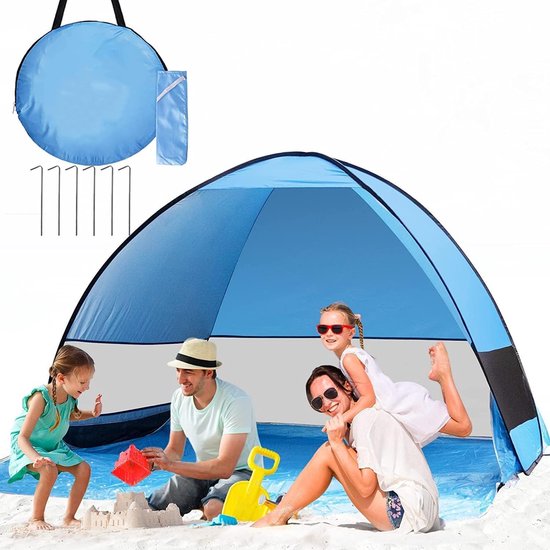 Strandtent Pop-uptent, Draagbare Lichte Automatische Strandtent, UPF 50 ...