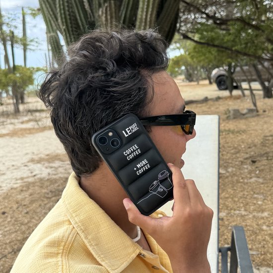 Le Puff Cases – Puffer Case Hoesje in Zwart – Phone Case - Hoesje ...