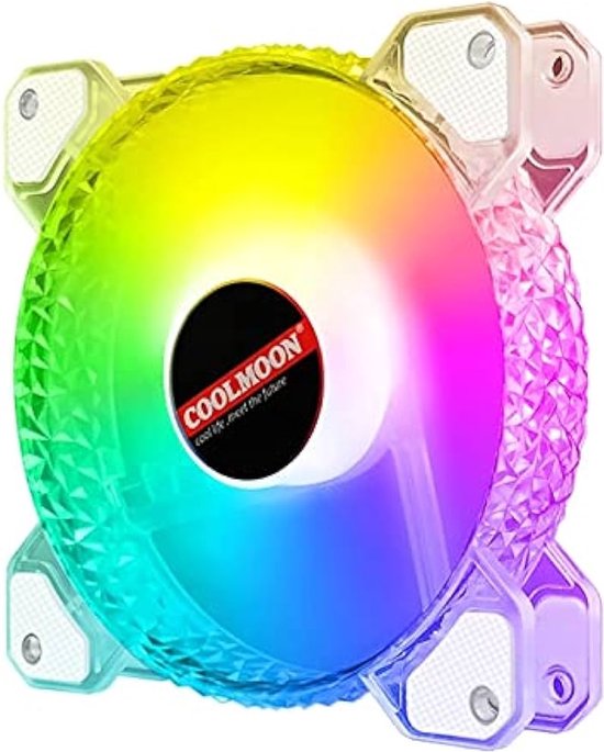 CoolMoon 3x RGB fan pack voor PC. 120 mm. | bol