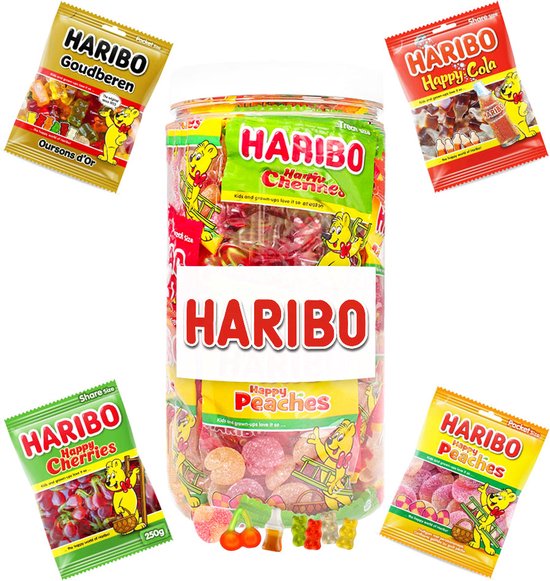 Haribo Happy Heroes mega snoepmix - Happy Cola, Goudberen, Happy ...