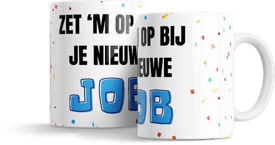 Nieuwe job | Afscheidscadeau collega | Succes mok | Nieuwe baan ...