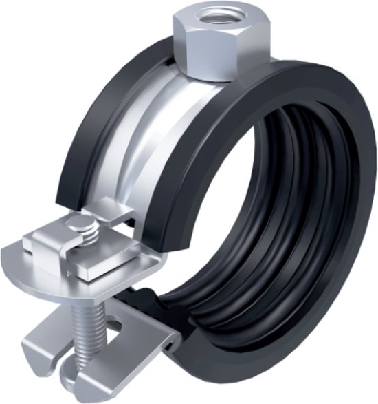 50 stuks | TOM | Pijpbeugel | EPDM | M8 | 50-55 mm | 1 3/4d | bol