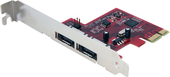 StarTech 2-poort SATA 6 Gbit/s PCI Express eSATA Controllerkaart | bol