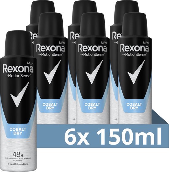Rexona Men Anti-Transpirant Deodorant Spray - Cobalt Dry - met MotionSense Technologie... | bol