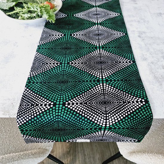 Handmade Table Runner | 160x35cm | African Print "Mudcloth" Bogolan ...