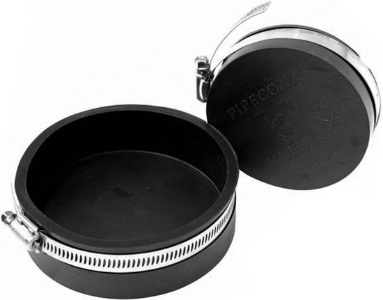 Aquaking Pipeconx Rubberen Eindkap 50 mm - Rubber - PVC - Koppeling | bol
