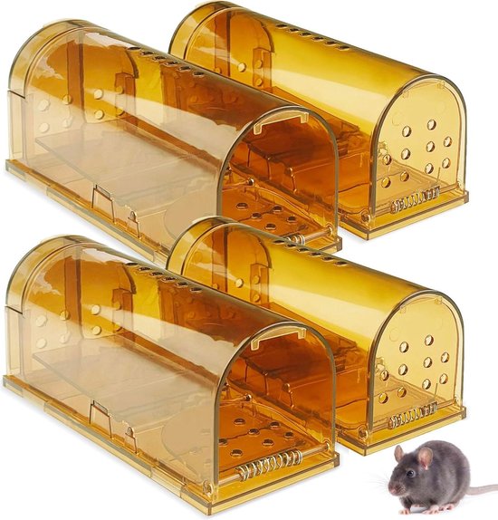 Muizenval herbruikbaar levend muizenvanger muismepper loslaten ...