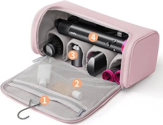 EliteDry Dyson Airwrap travel case - Roze - Compact formaat | bol