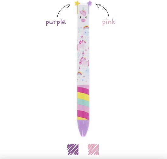 TWO-COLOUR BALLPOINT PEN - CLICK&CLACK - UNICORN | bol