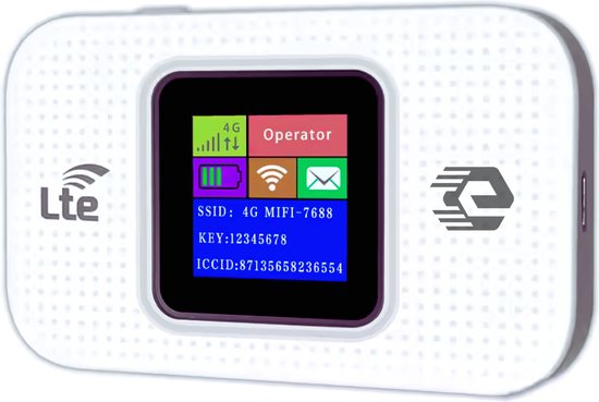 EasyConnect Mifi Router Draadloos Wifi – Wit – 4G Router – Verbind tot ...