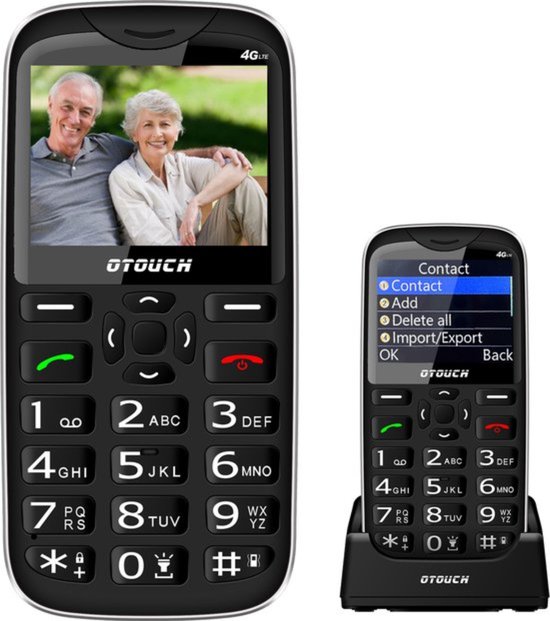 OTouch A500 Senioren Mobiele Telefoon 4G met Camera, SOS Functie, Grote ...
