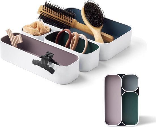 Opbergdoos van metaal, set van 4 stuks, kleurrijke blikjes in ...