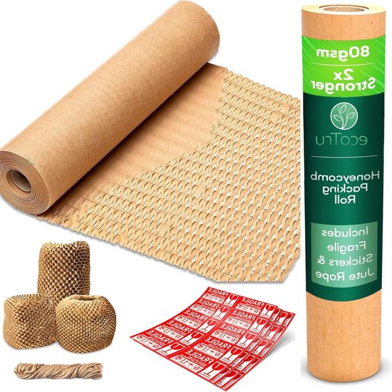 Honingraatpapier verpakkingsmateriaal - Eco alternatief voor ...