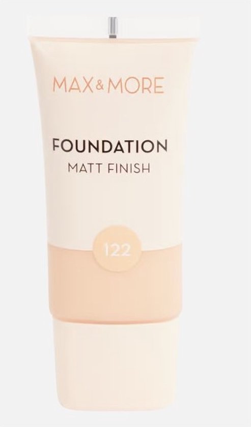 Max & More Foundation - Matt Finish - Light/Medium - Vegan formule | bol