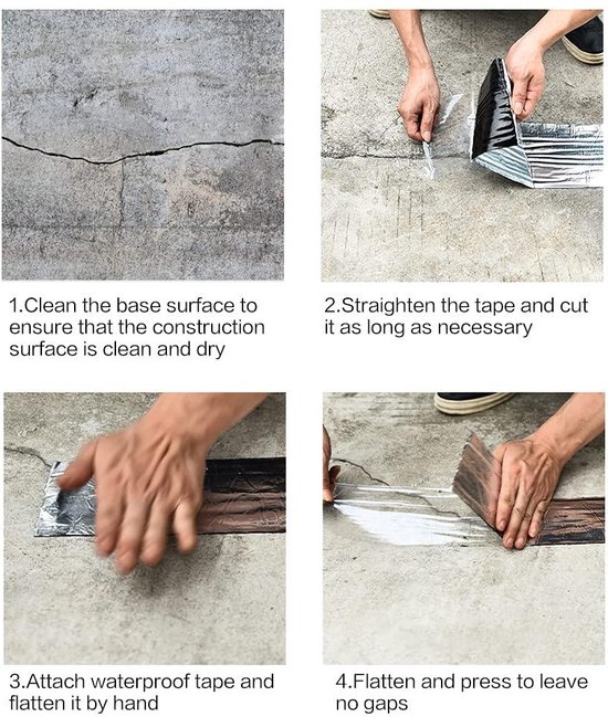 Zelfklevende bitumentape zwart 50 mm x 10 m - waterdicht ...