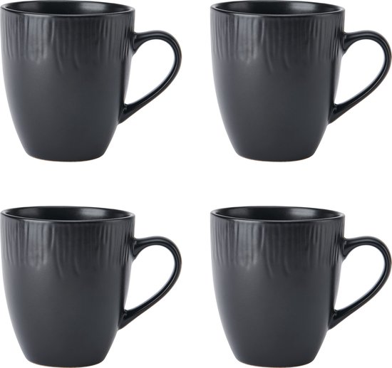 Mikasa Jardin 4pc Stoneware Mug Set, 420ml, Gift boxed | bol