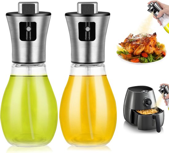 olie spray fles Oliesproeier om te koken, 2 stuks, 200 ml oliespuitfles ...
