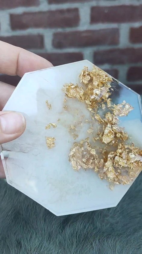 Resin Art JR: Stijlvolle Handgemaakte Zeskantige Onderzetters ...