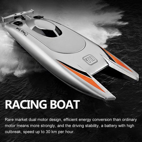 RC Speedboot X-Treme Line 2.4 GHz Dual motor Hoge snelheidsboot afstand ...