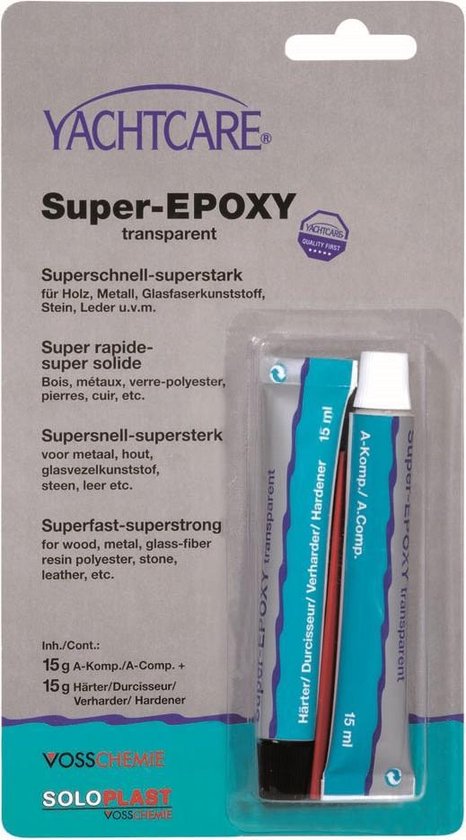 Yachtcare Super Epoxy 30gr - epoxy lijm - sneldrogend - waterbestendig ...
