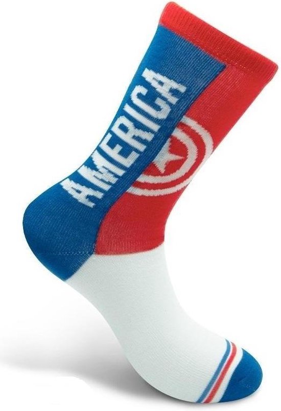 MARVEL - Captain America - Socks (One Size Adult) | bol