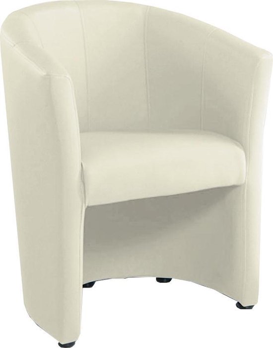Moderne zetel kunstleder wit | bol.com
