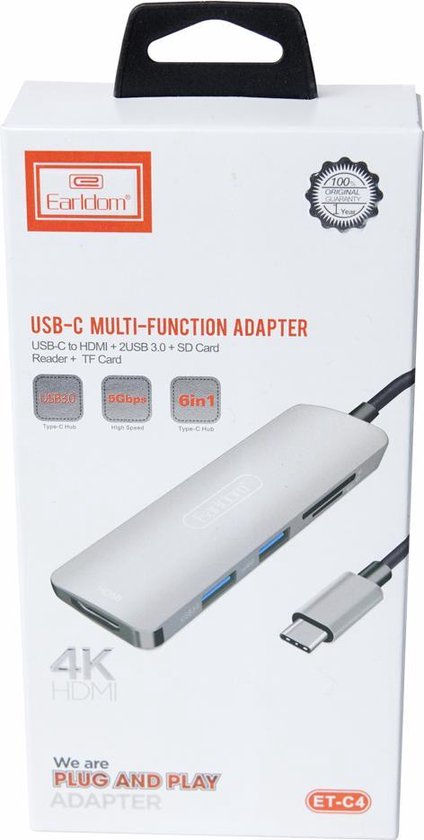 Earldom usb-c multi-function Adapter hubs | bol.com