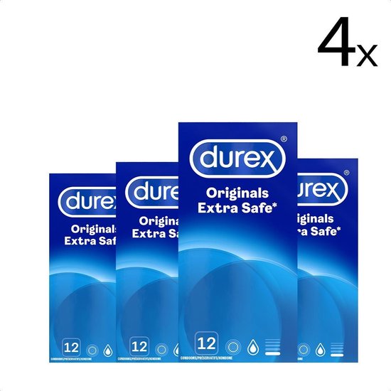 Durex Originals Condooms Extra Safe - 4x 12 stuks | bol