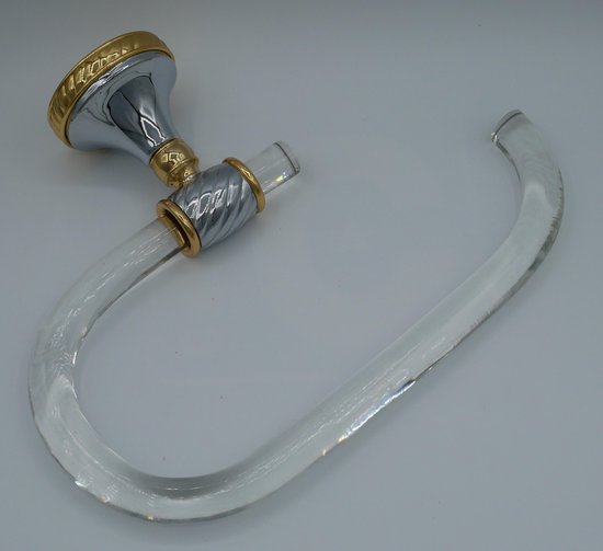 Salgar handdoekenrek ophang ring Merida - chroom/goud - 8085-3 | bol