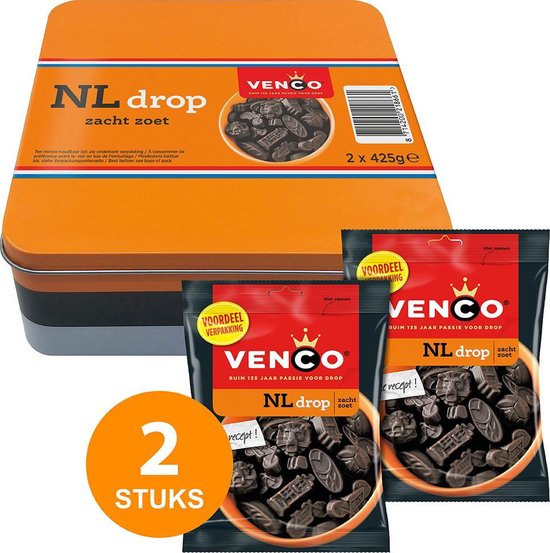 Venco Blik NL Drop - Snoeppot 850 Gram | bol
