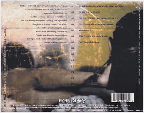 Where Sleeplessness Is Rest From Nightmare, Arma Angelus | CD (album ...