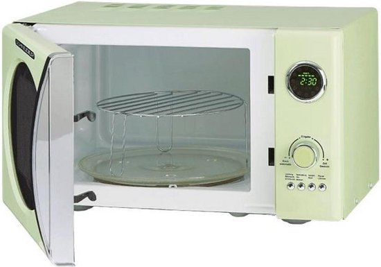 Micro-ondes combiné Schneider Grill - 800 Watt - Vert | bol.com