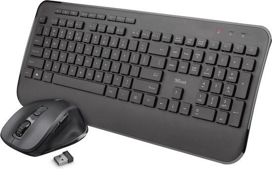 Trust Mezza Draadloos Toetsenbord en Muis - Qwerty | bol