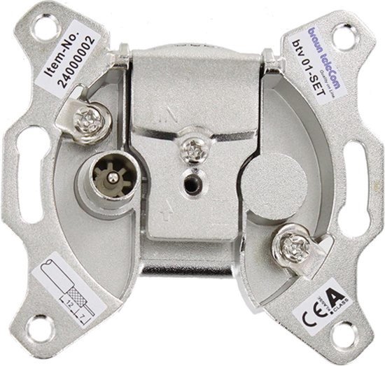 Prise coaxiale Braun telecom BTV01-UPC boîtier d'extrémité monotrou ...