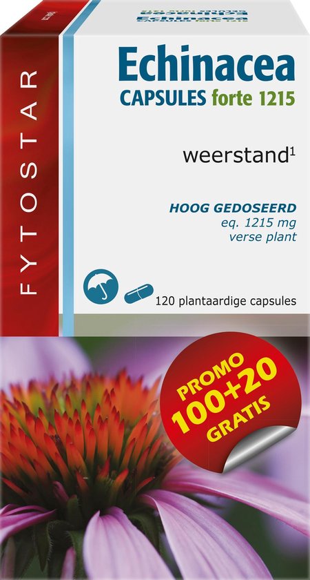 Fytostar Echinacea Forte - Supplement - Weerstand - Met Echinacea - 120 ...