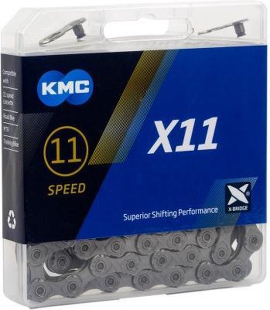 Kmc X11 ketting 118 schakels grijs | bol